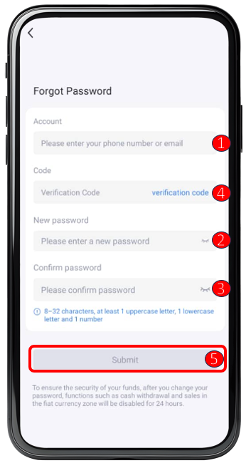 How To Reset Forgot Password 【 Mobile APP】 – HKD.com
