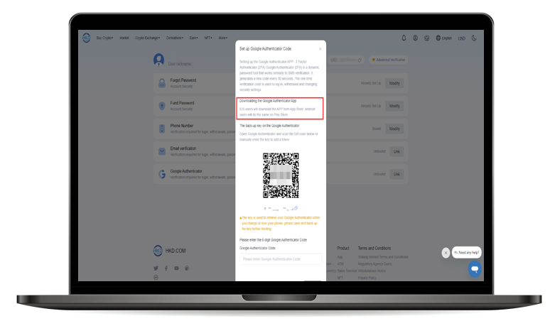 How to set up Google Authenticator【 Mobile APP / WEB 】 – HKD.com